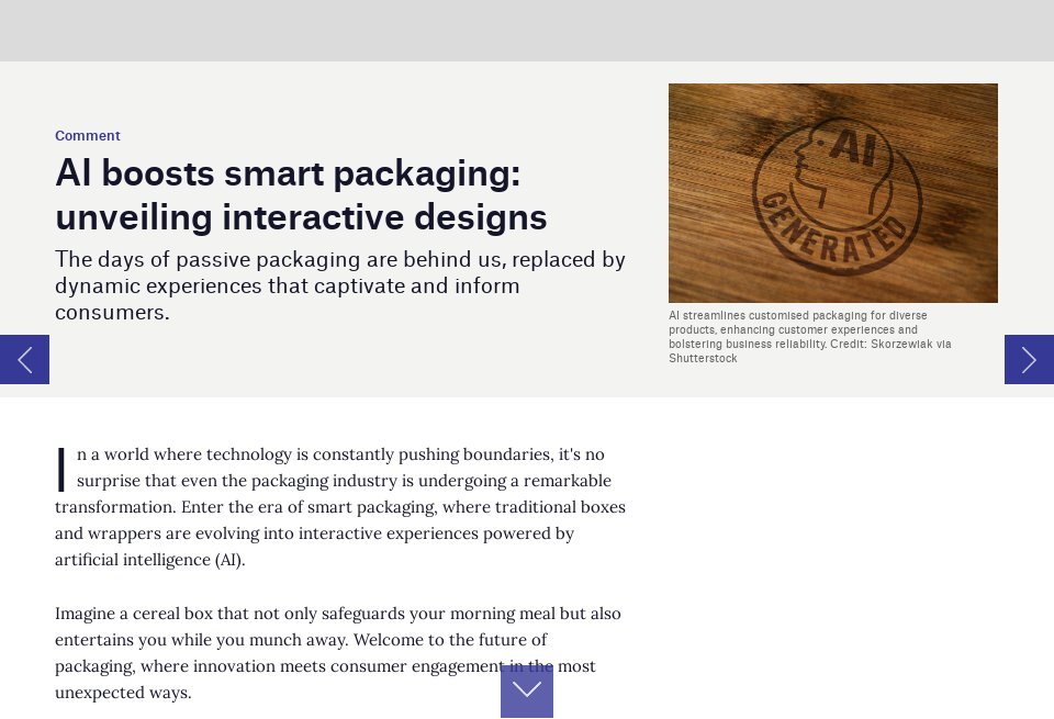 AI boosts smart packaging: unveiling interactive designs - Inside ...