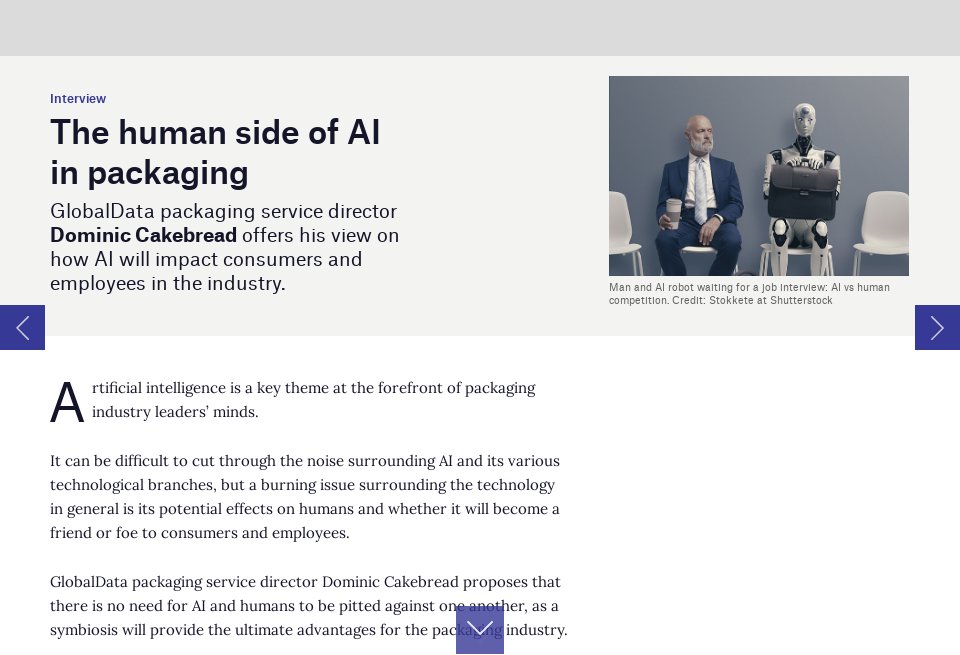 The human side of AI in packaging - Inside Packaging | Issue 70 ...