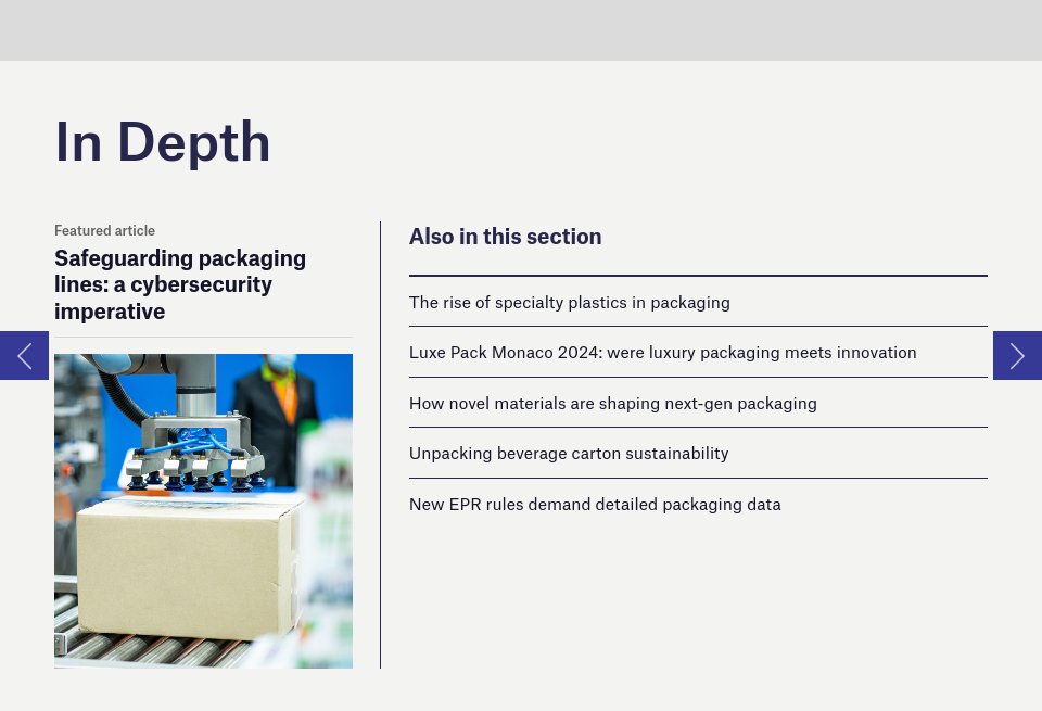 Next issue - Inside Packaging | Issue 75 | August 2024