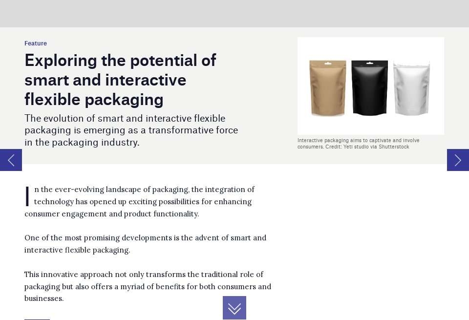 Exploring the potential of smart and interactive flexible packaging ...