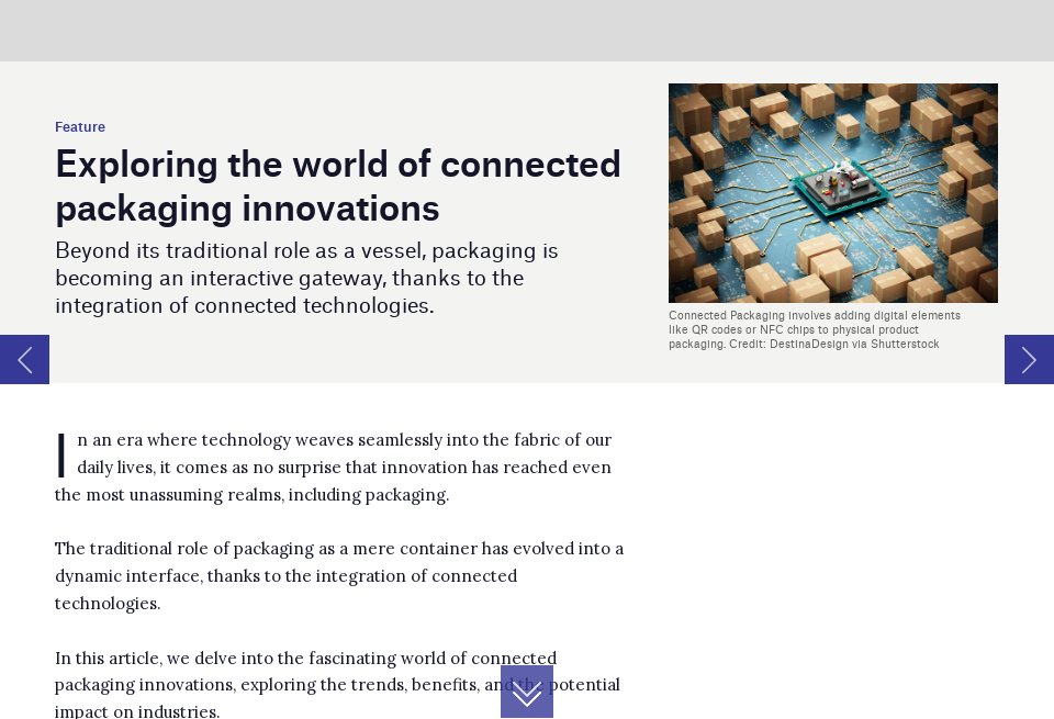 Exploring the world of connected packaging innovations - Inside ...
