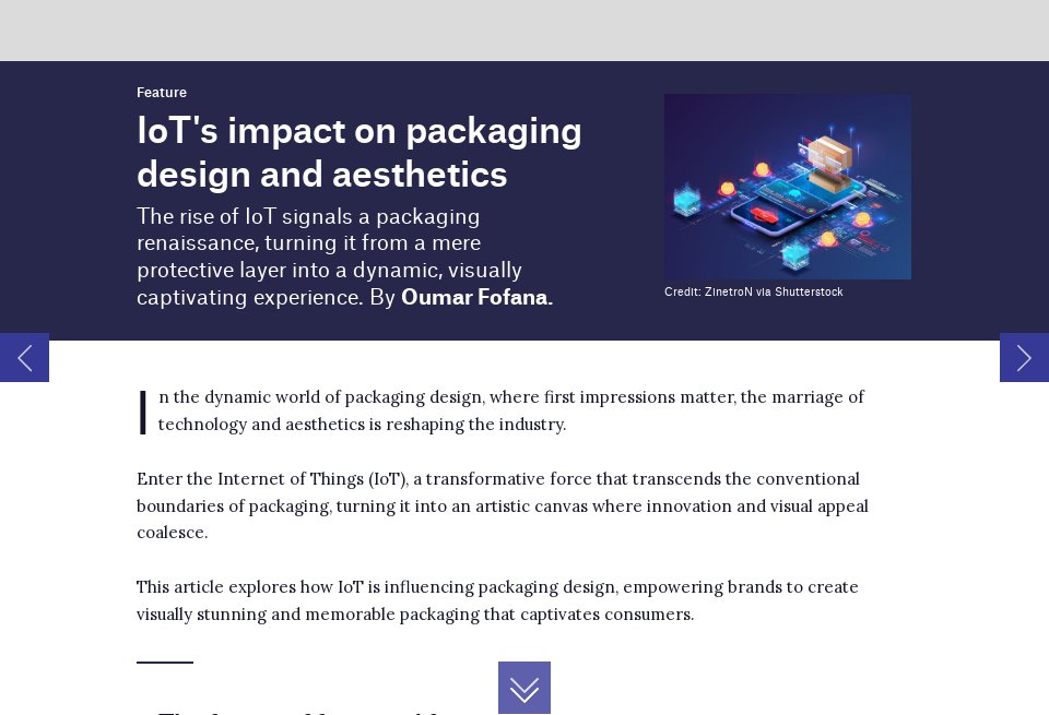 IoT's impact on packaging design and aesthetics - Inside Packaging | Issue 73 | February 2024