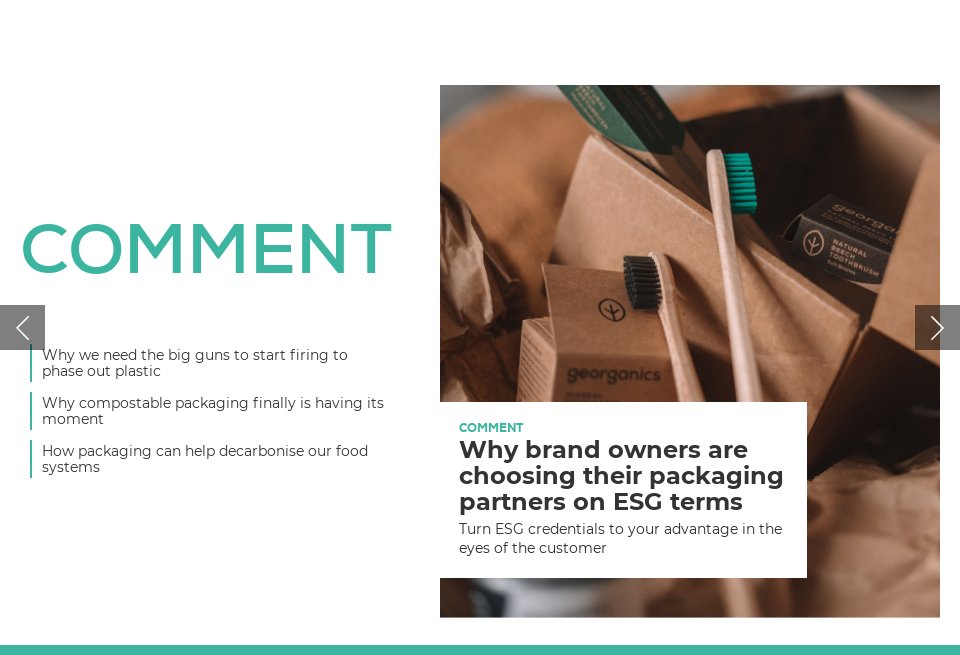 Why brand owners are choosing their packaging partners on ESG terms ...