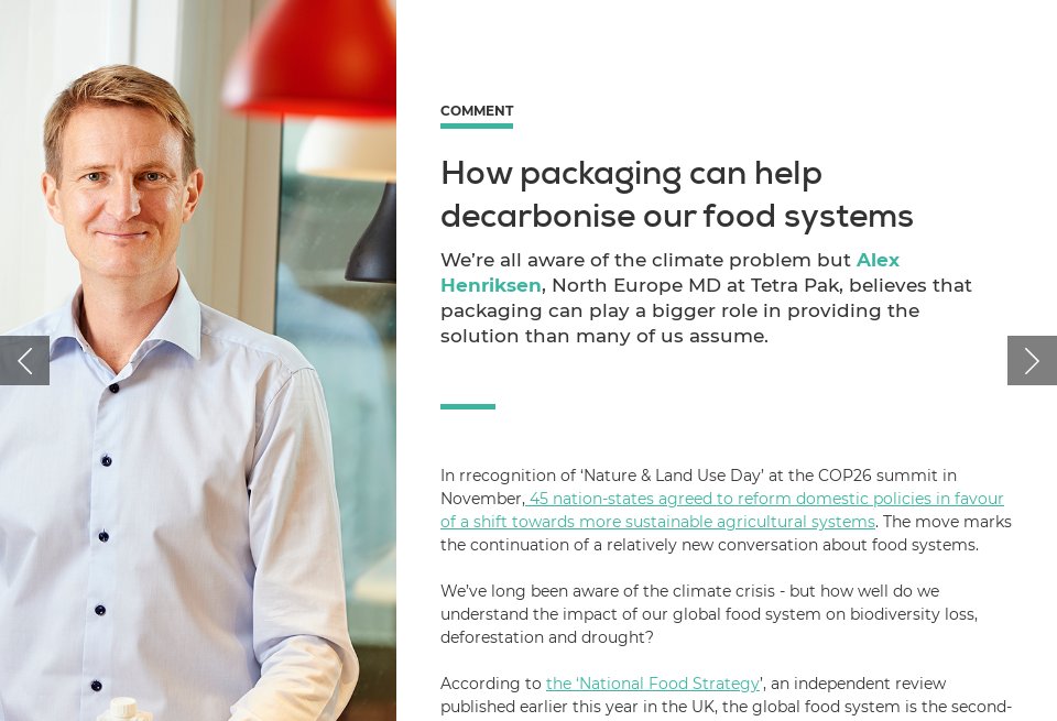 How packaging can help decarbonise our food systems - Inside Packaging ...