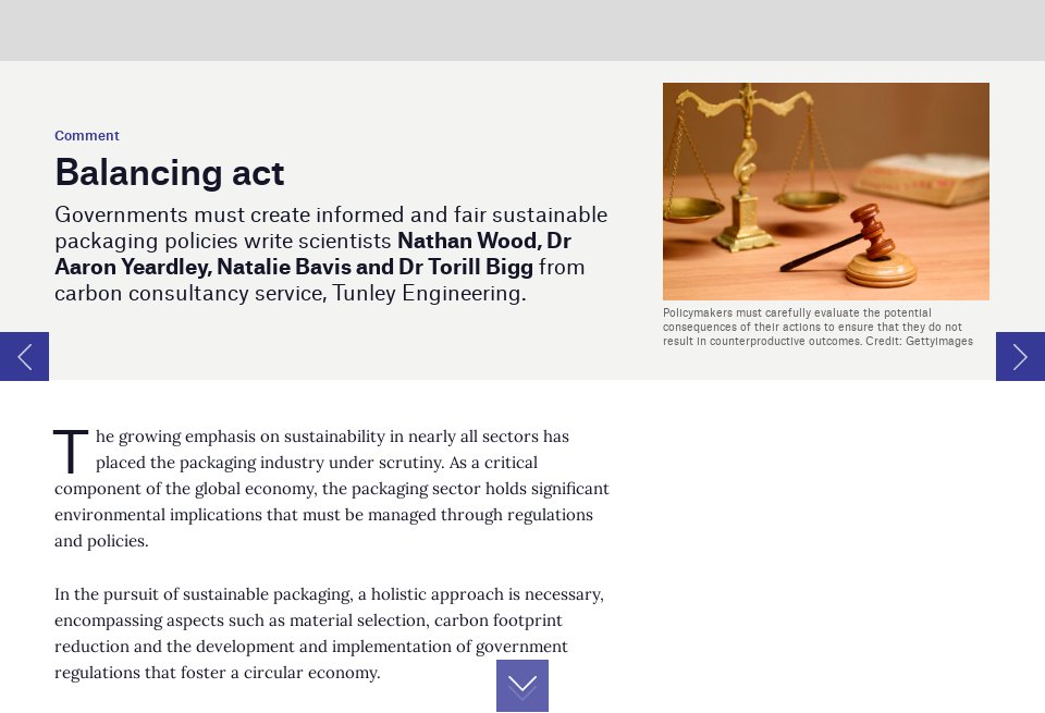 Balancing act - Inside Packaging | Issue 69 | June 2023