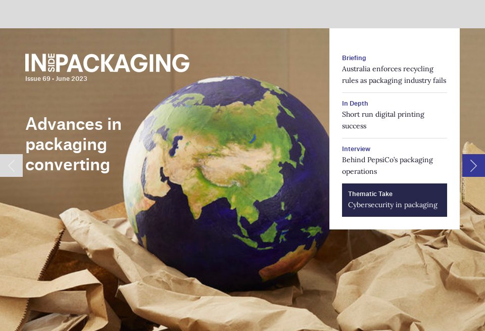 Home | Advances in packaging converting - Inside Packaging | Issue 69 | June 2023