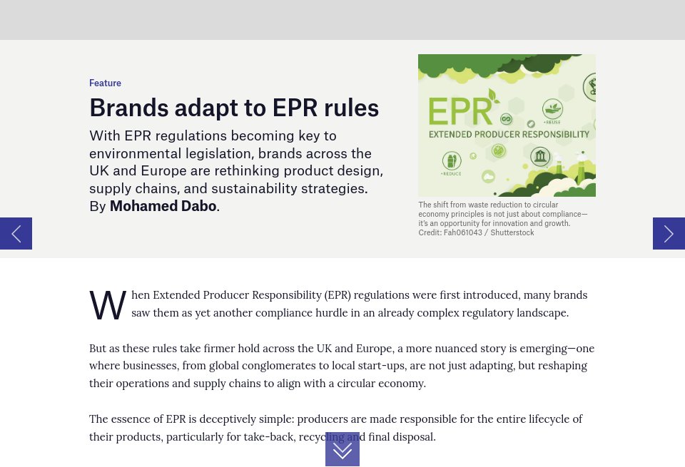 Brands adapt to EPR rules - Inside Packaging | Issue 78 | June 2025