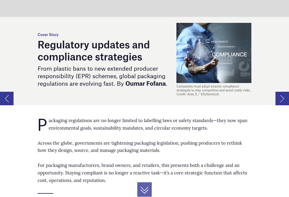 Regulatory updates and compliance strategies - Inside Packaging | Issue ...