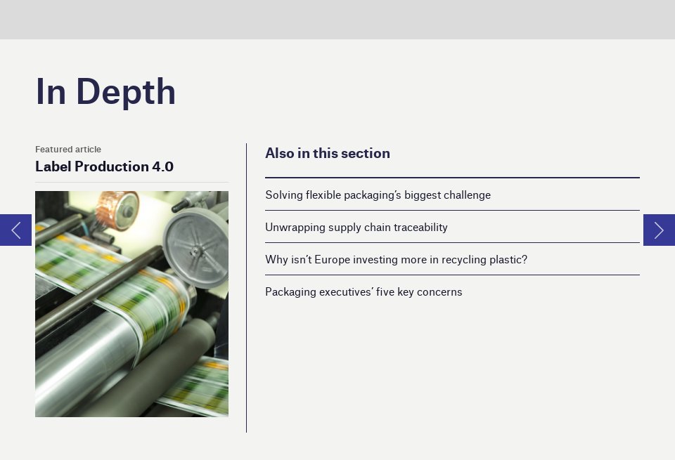 In Depth - Inside Packaging | Issue 68 | May 2023