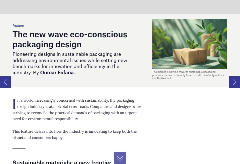 The new wave eco-conscious packaging design - Inside Packaging | Issue ...