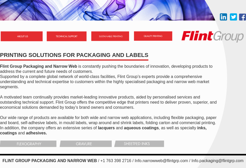Flint Group - Inside Packaging | Issue 37 | November 2017