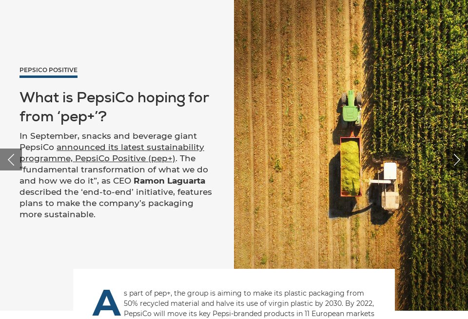What is PepsiCo hoping for from ‘pep+’? - Inside Packaging | Issue 61 ...