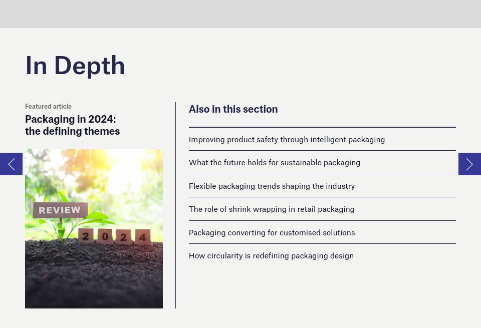 In Depth - Inside Packaging | Issue 76 | November 2024