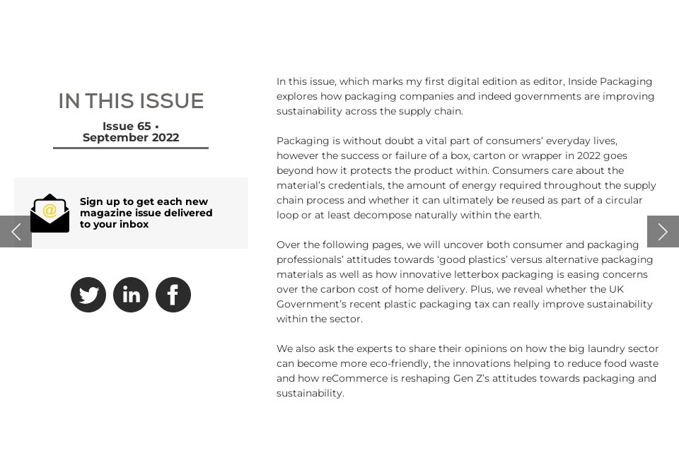 How ESG is driving packaging FDIs in 2022 - Inside Packaging | Issue 65 ...