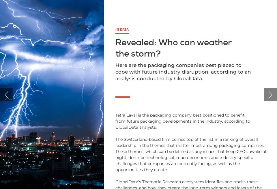 Revealed: Who can weather the storm? - Inside Packaging | Issue 65 ...