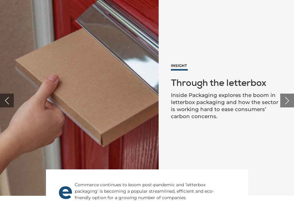 Through the letterbox - Inside Packaging | Issue 65 | September 2022