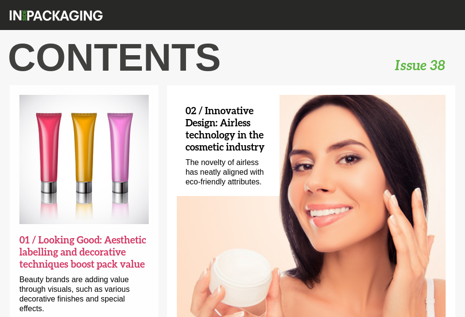 Contents - Inside Packaging | Issue 38 | January 2018