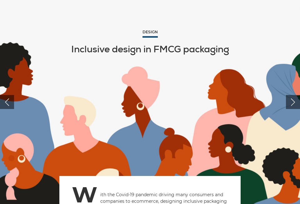 Inclusive design in FMCG packaging - Inside Packaging | Issue 56 | January 2021