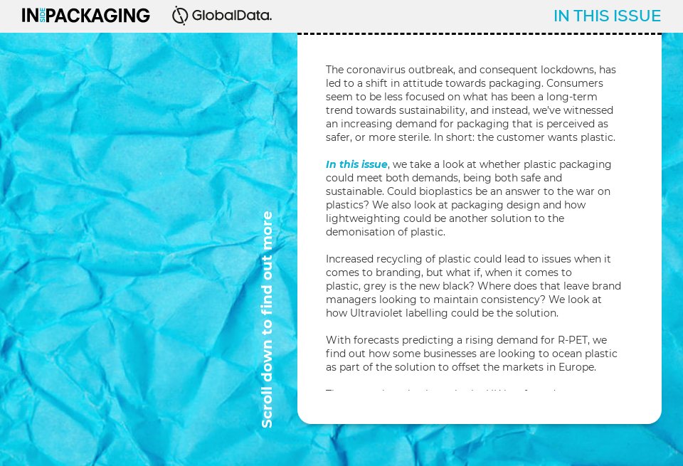 In this issue - Inside Packaging | Issue 53 | July 2020
