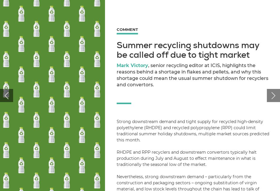 Summer recycling shutdowns may be called off due to tight market ...