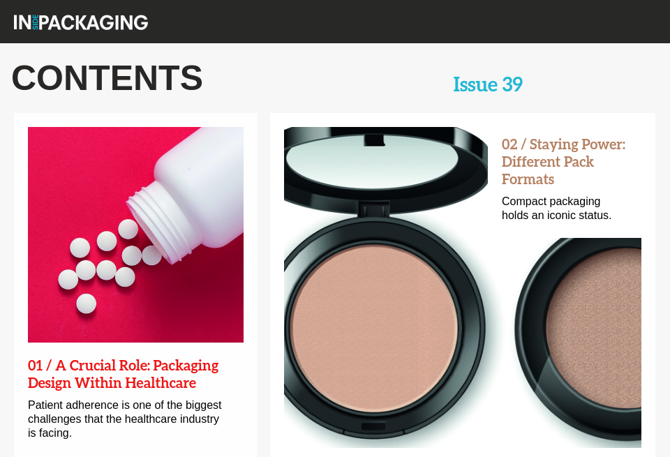 Contents - Inside Packaging | Issue 39 | March 2018