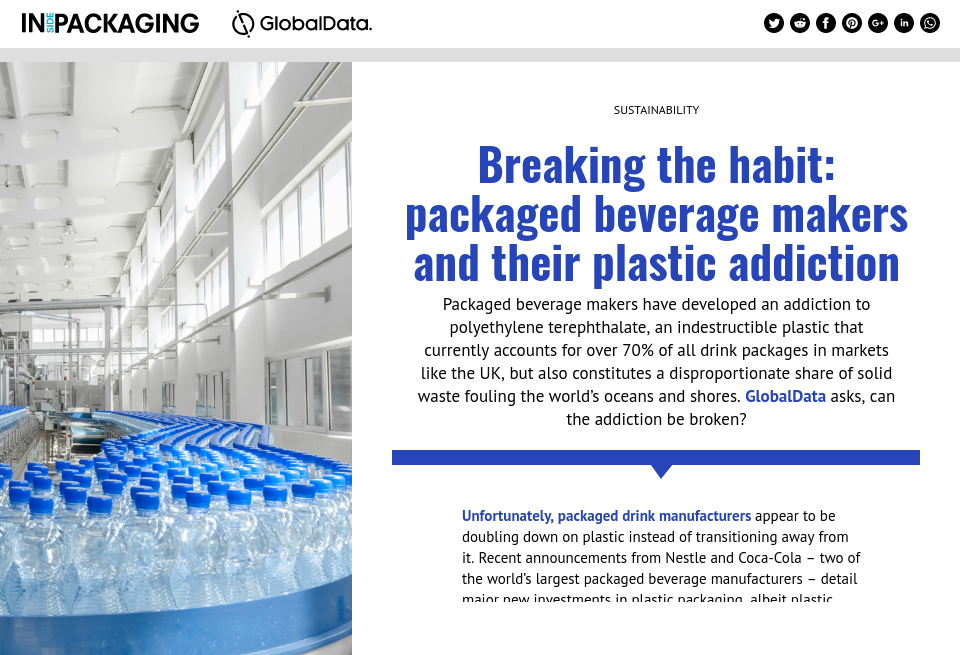 Breaking the habit: packaged beverage makers and their plastic ...