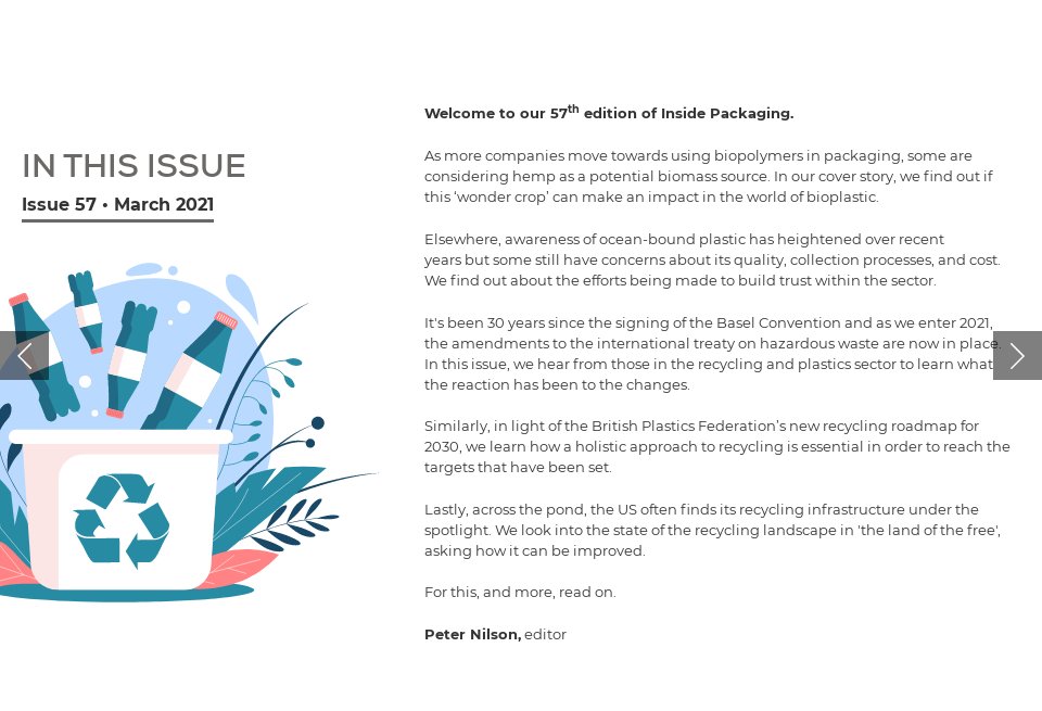 In this issue - Inside Packaging | Issue 57 | March 2021