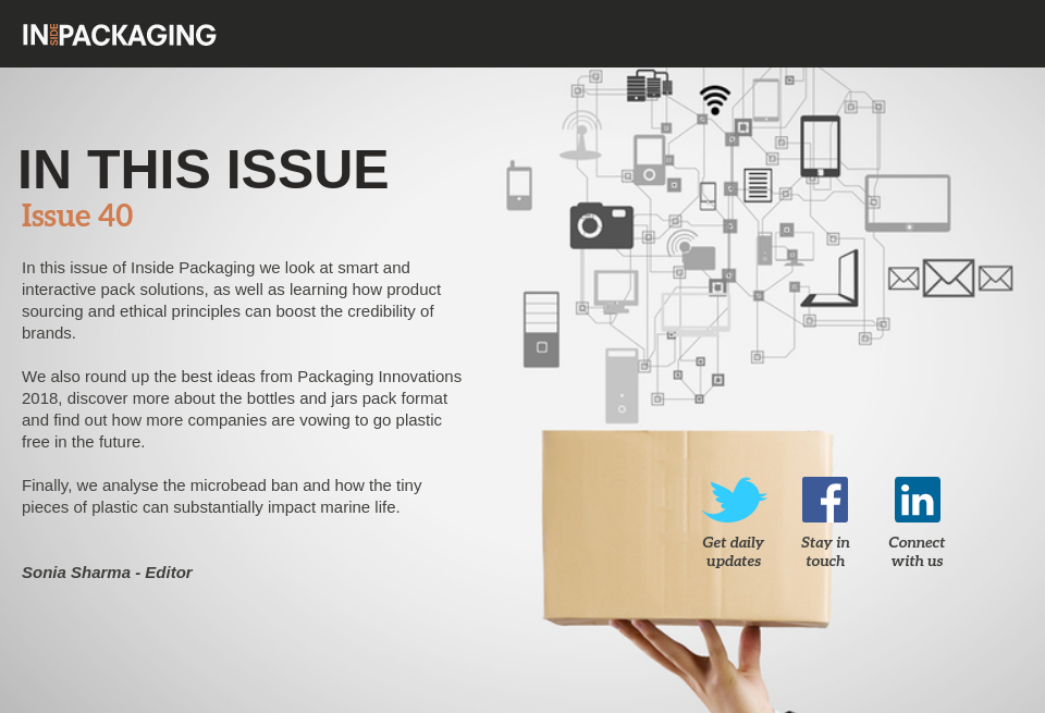 In This Issue... - Inside Packaging | Issue 40 | May 2018