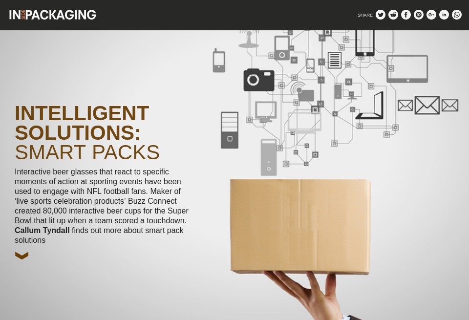 Intelligent Solutions: Smart Packs - Inside Packaging | Issue 40 | May 2018