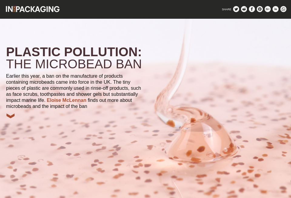 The Microbead Ban - Inside Packaging | Issue 40 | May 2018