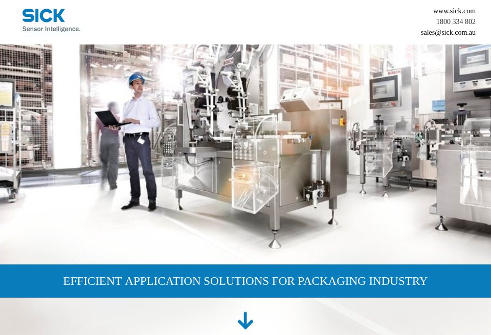 SICK Sensor Intelligence - Inside Packaging | Issue 52 | May 2020