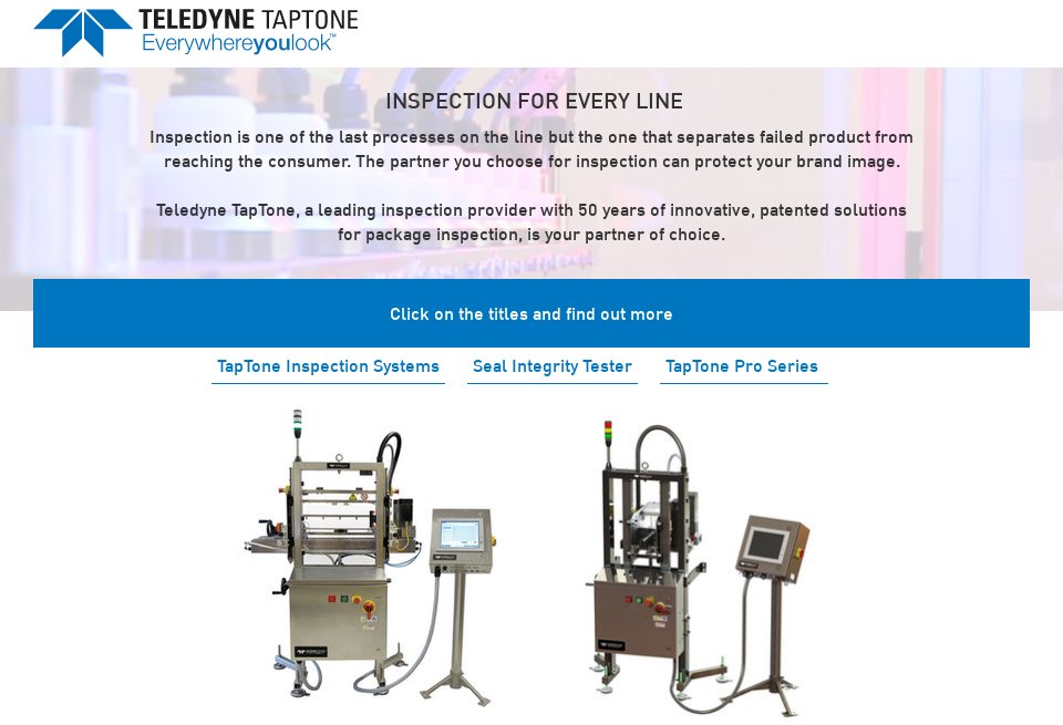 Teledyne TapTone - Inside Packaging | Issue 52 | May 2020