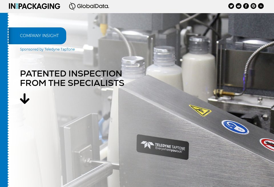 Teledyne TapTone | Company Insight - Inside Packaging | Issue 52 | May 2020