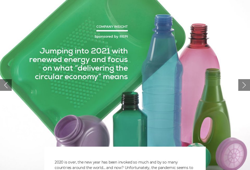 Repi Company Insight - Inside Packaging | Issue 58 | May 2021