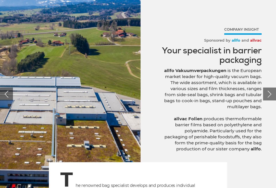 allfo Company Insight - Inside Packaging | Issue 55 | November 2020