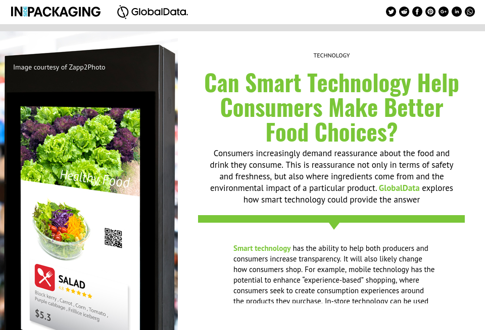 Can Smart Technology Help Consumers Make Better Food Choices? - Inside ...