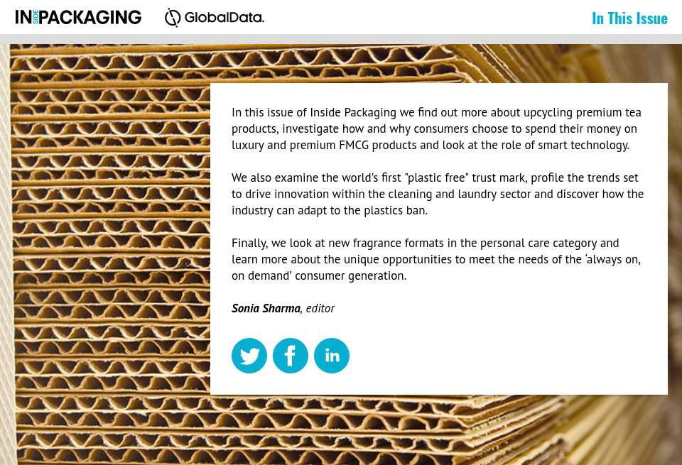 In This Issue - Inside Packaging | Issue 42 | September 2018