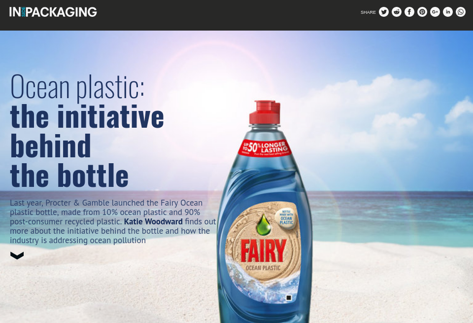 Ocean plastic: the initiative behind the bottle - Inside Packaging ...