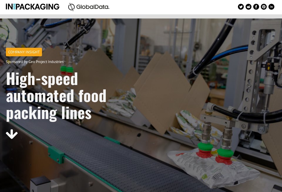 Geo Project Industries - Company insight - Inside Packaging | Yearbook 2019